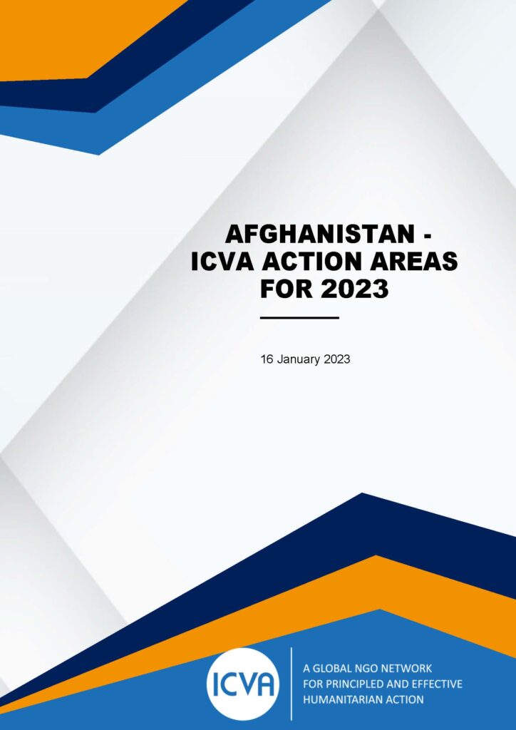 Afghanistan - ICVA Action Areas for 2023 - 16 January - ICVA