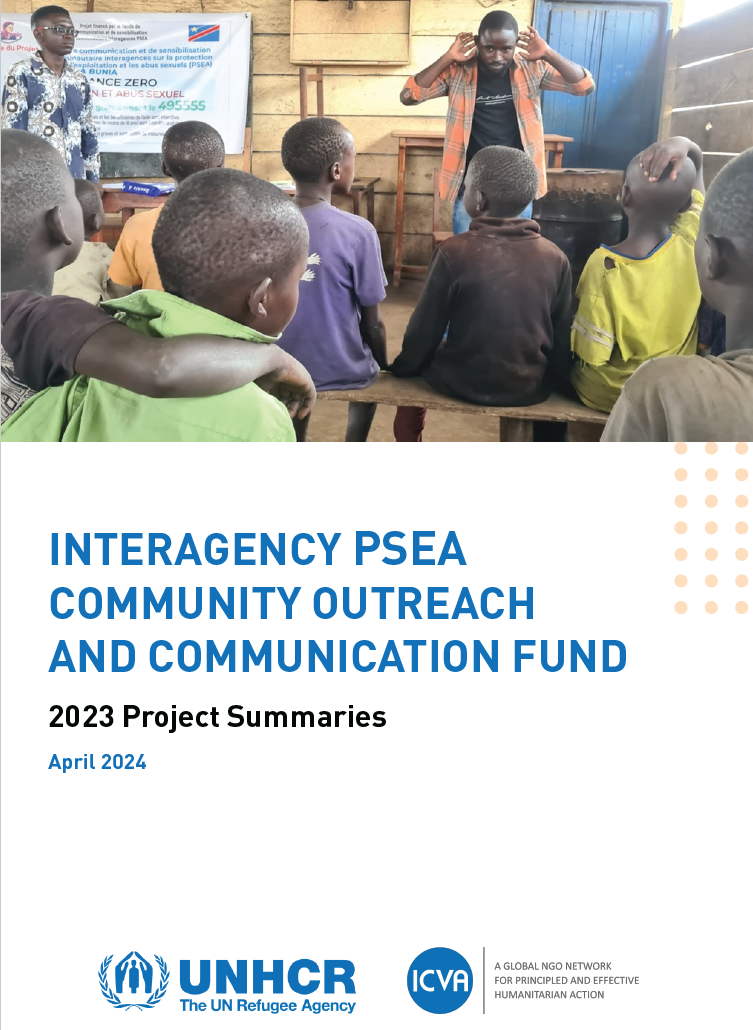 PSEA Outreach and Communication Fund 2023 Project Summaries - ICVA